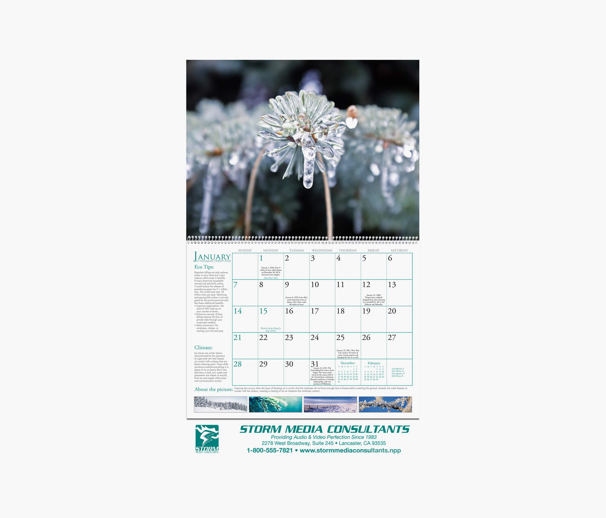 Weather Phenomena Calendar | HALO Branded Solutions
