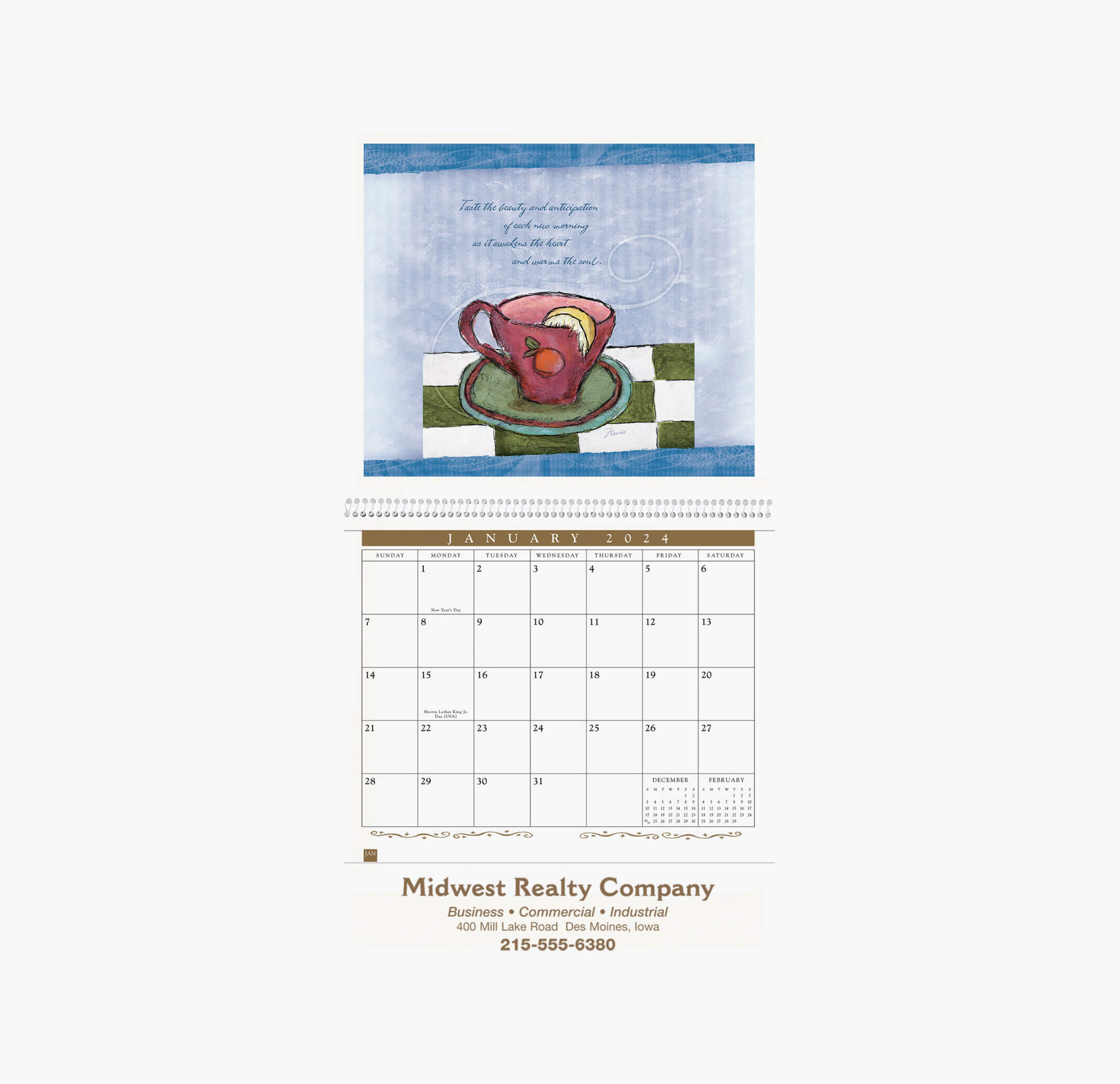 Flavia 12-Pocket Calendar | HALO Branded Solutions