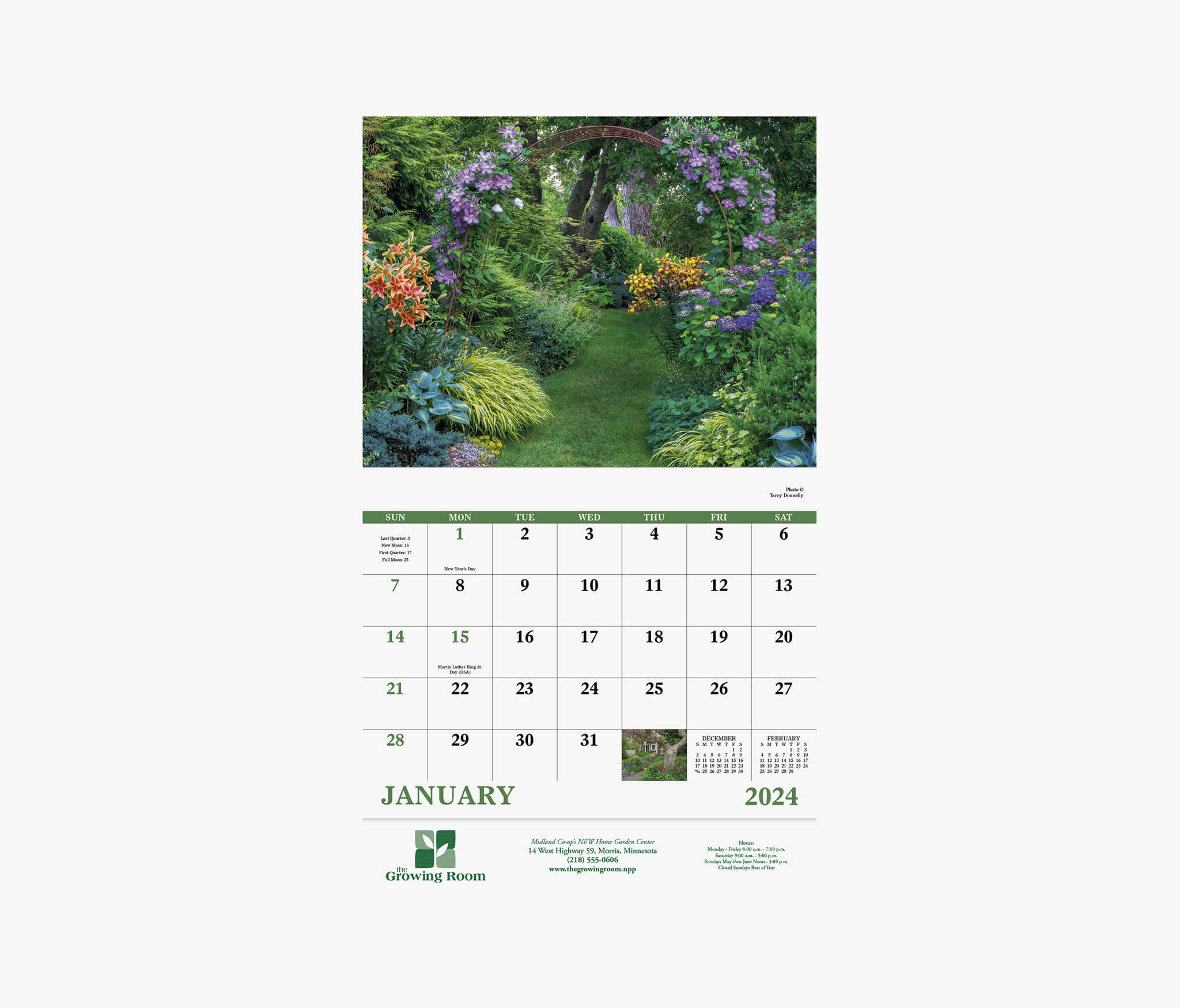 Garden Walk Stapled Calendar | HALO Branded Solutions