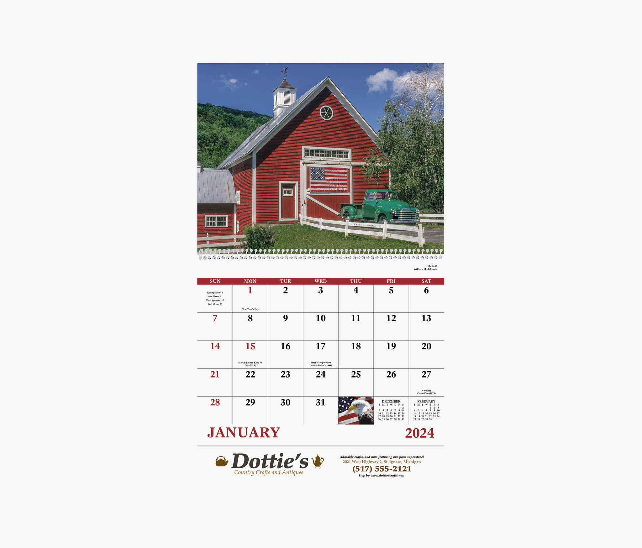 Celebrate America Spiral Calendar | HALO Branded Solutions