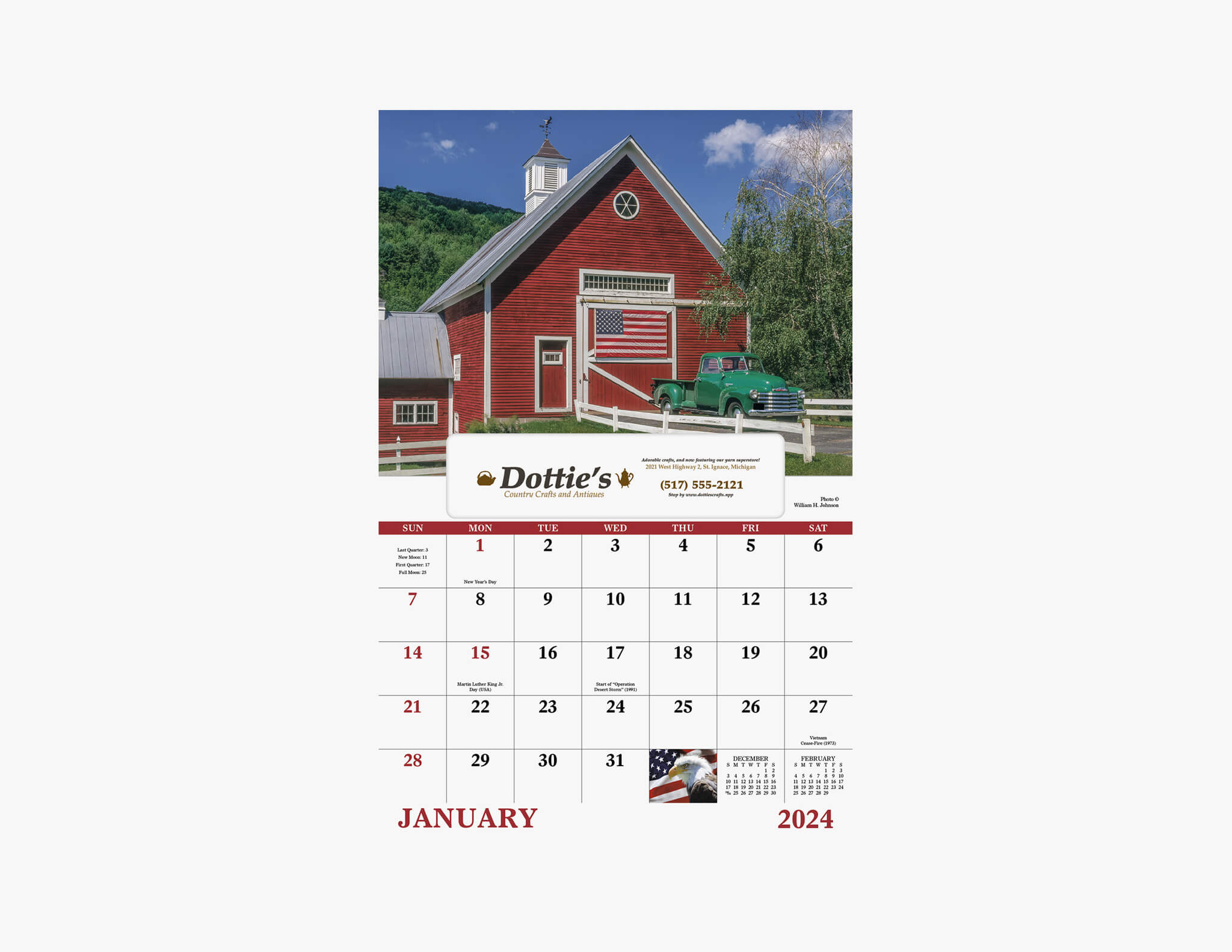 Celebrate America Window Calendar | HALO Branded Solutions