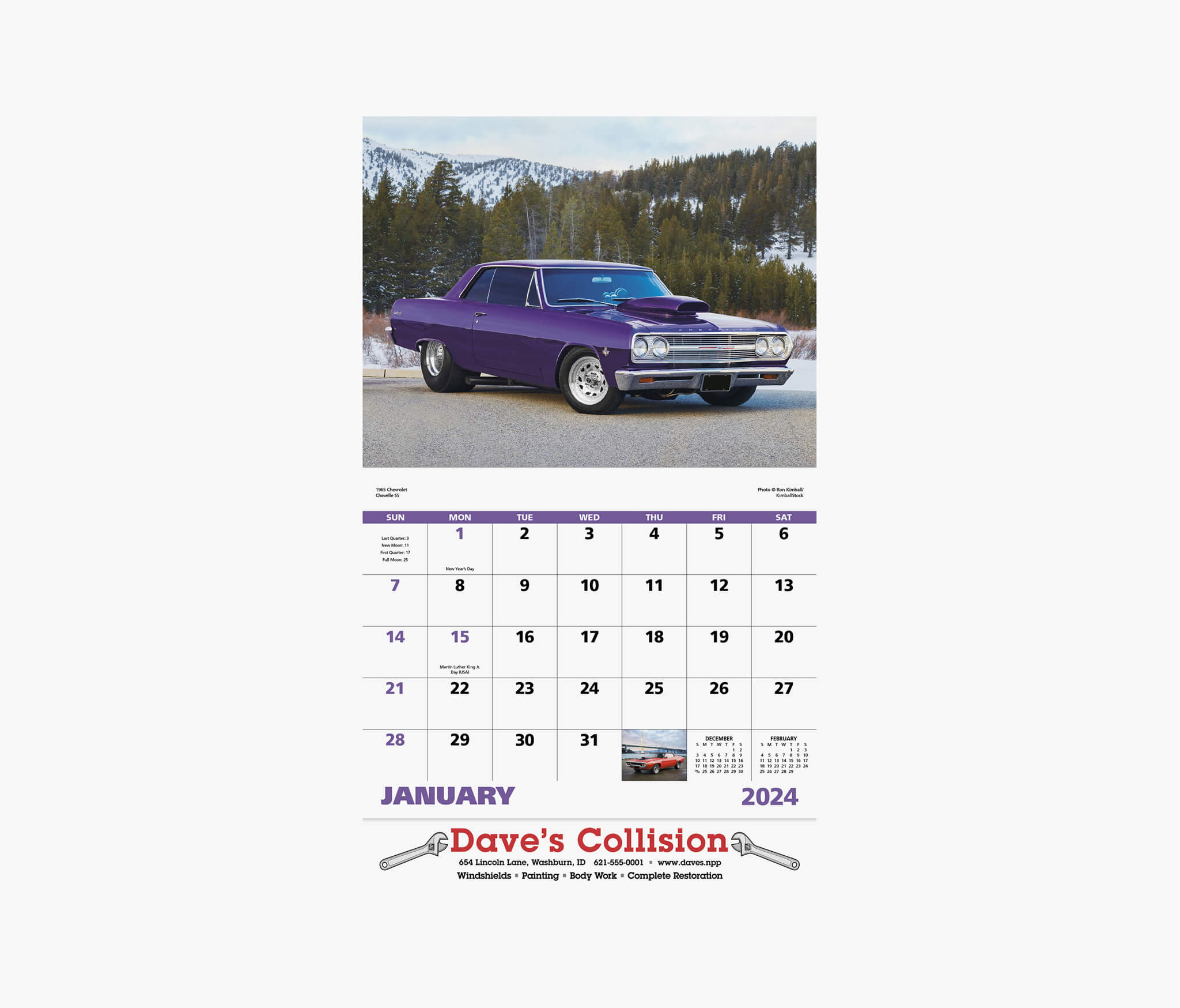 Muscle Thunder Stapled Calendar | HALO Branded Solutions