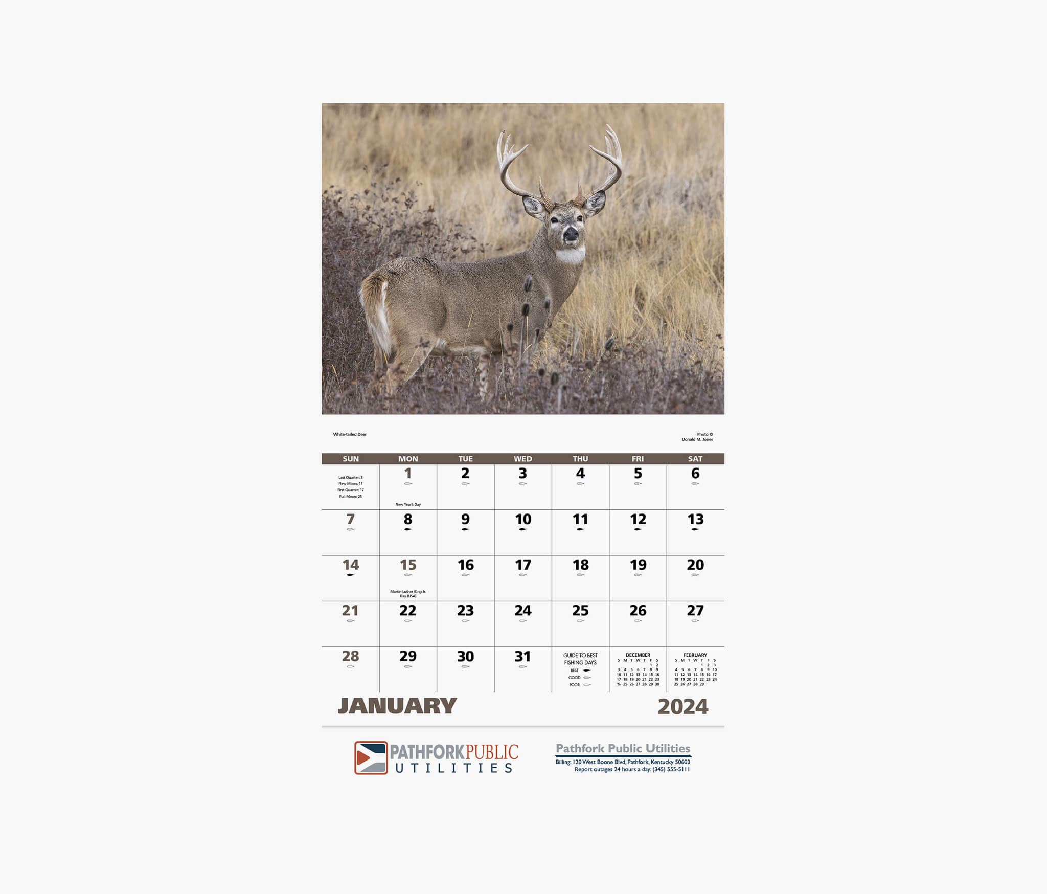 Wildlife Stapled Calendar | HALO Branded Solutions