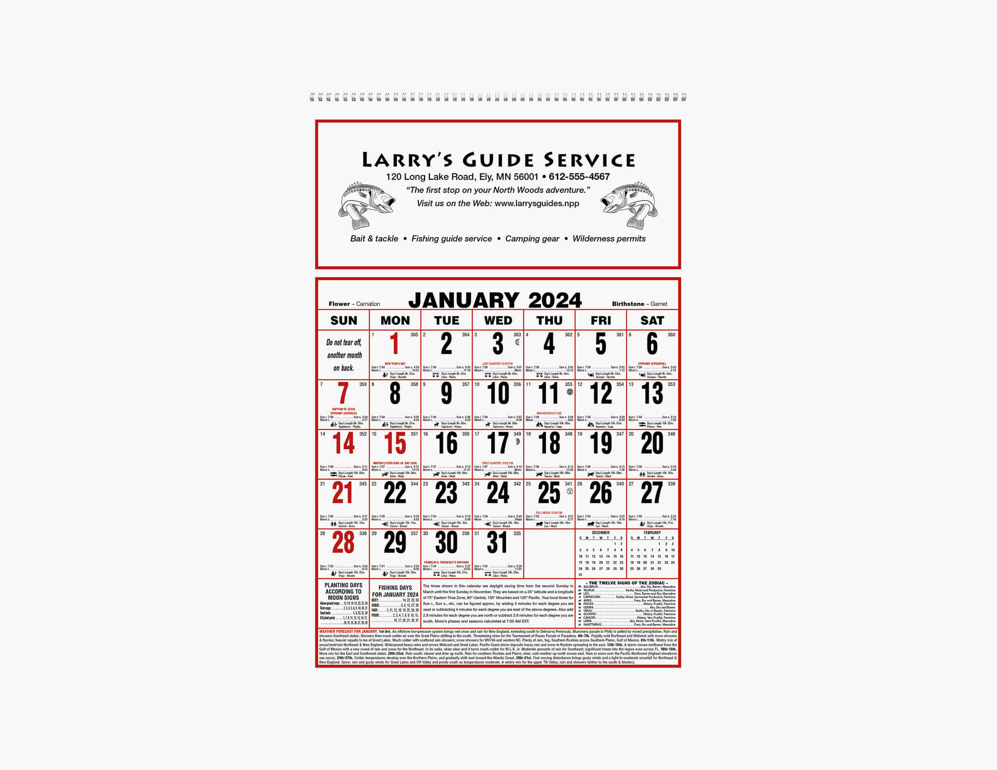 Large Almanac Wall Calendar | HALO Branded Solutions