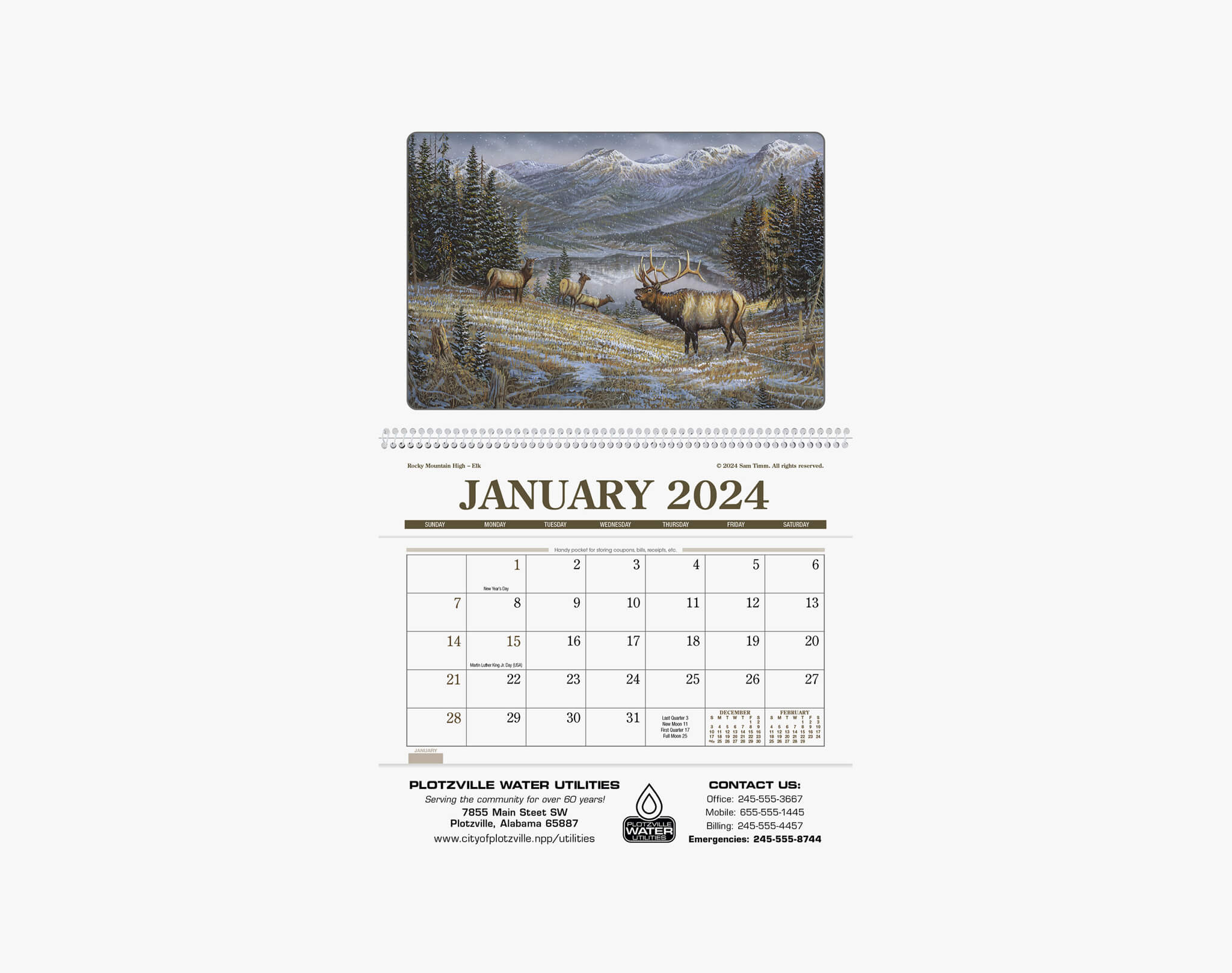 Wildlife Art 12-Pocket Calendar | HALO Branded Solutions