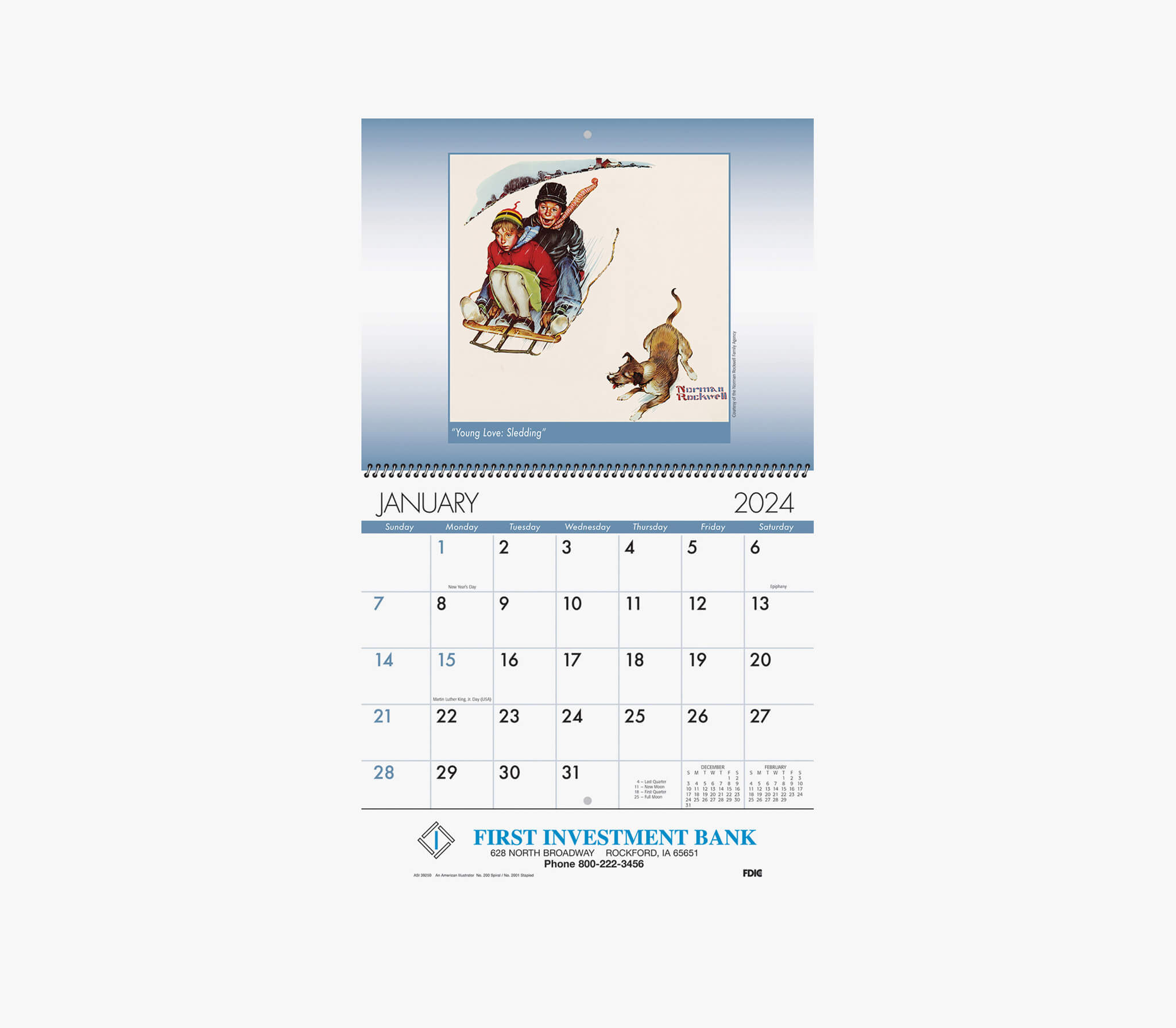 An American Illustrator Stapled Calendar | HALO Branded Solutions