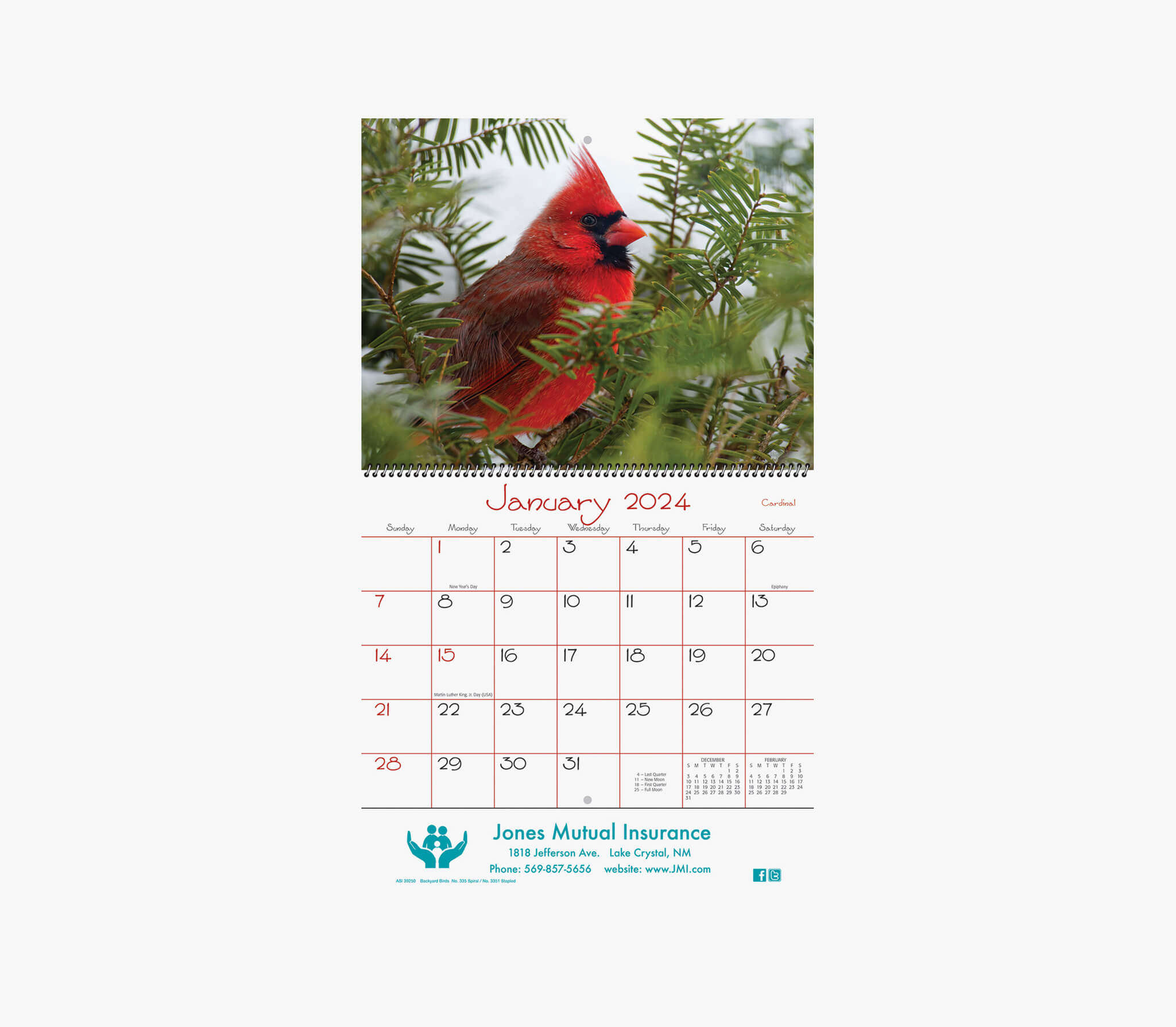 Backyard Birds Spiral Calendar | HALO Branded Solutions