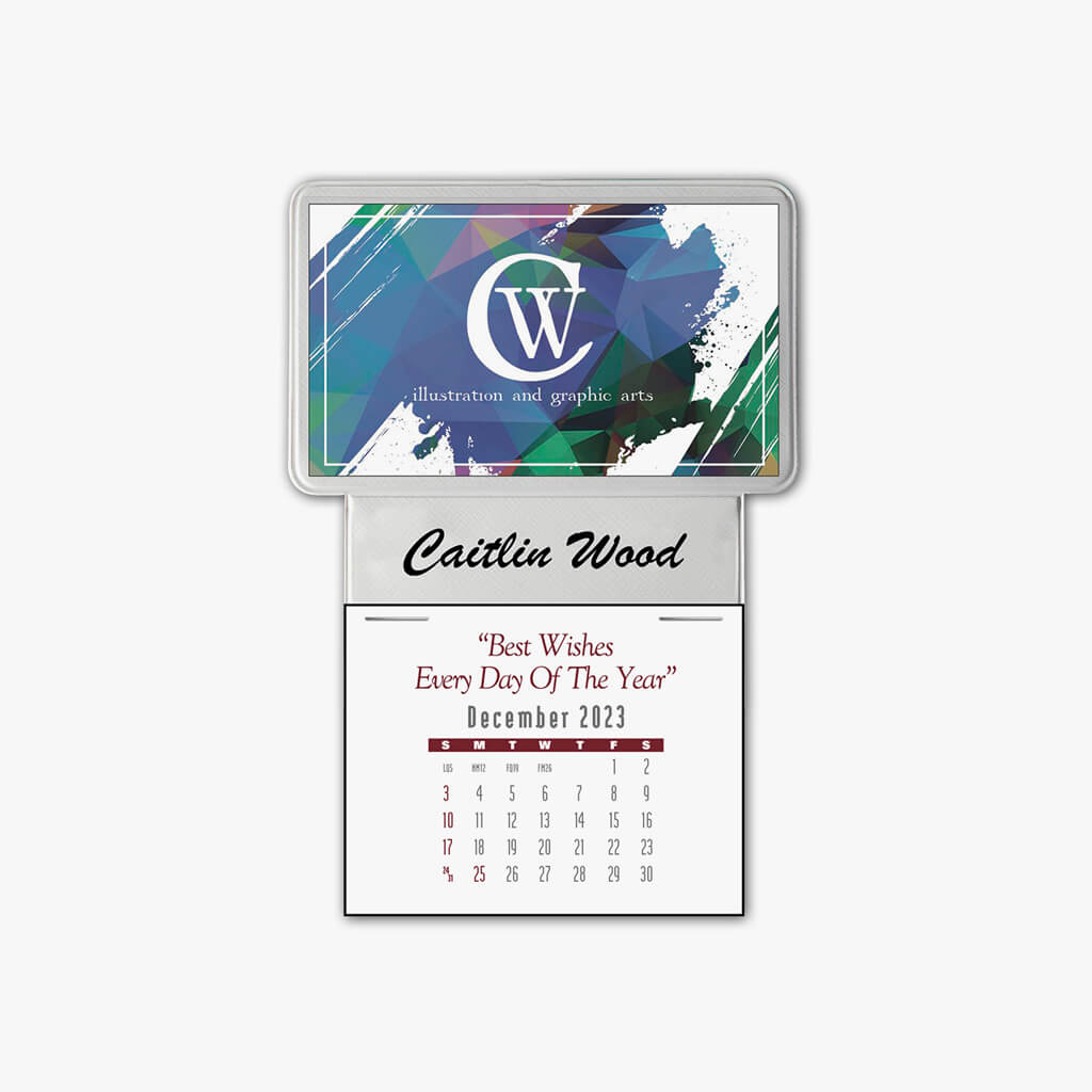 Press-N-Stick Business Card Holder with Imprint | HALO Branded Solutions
