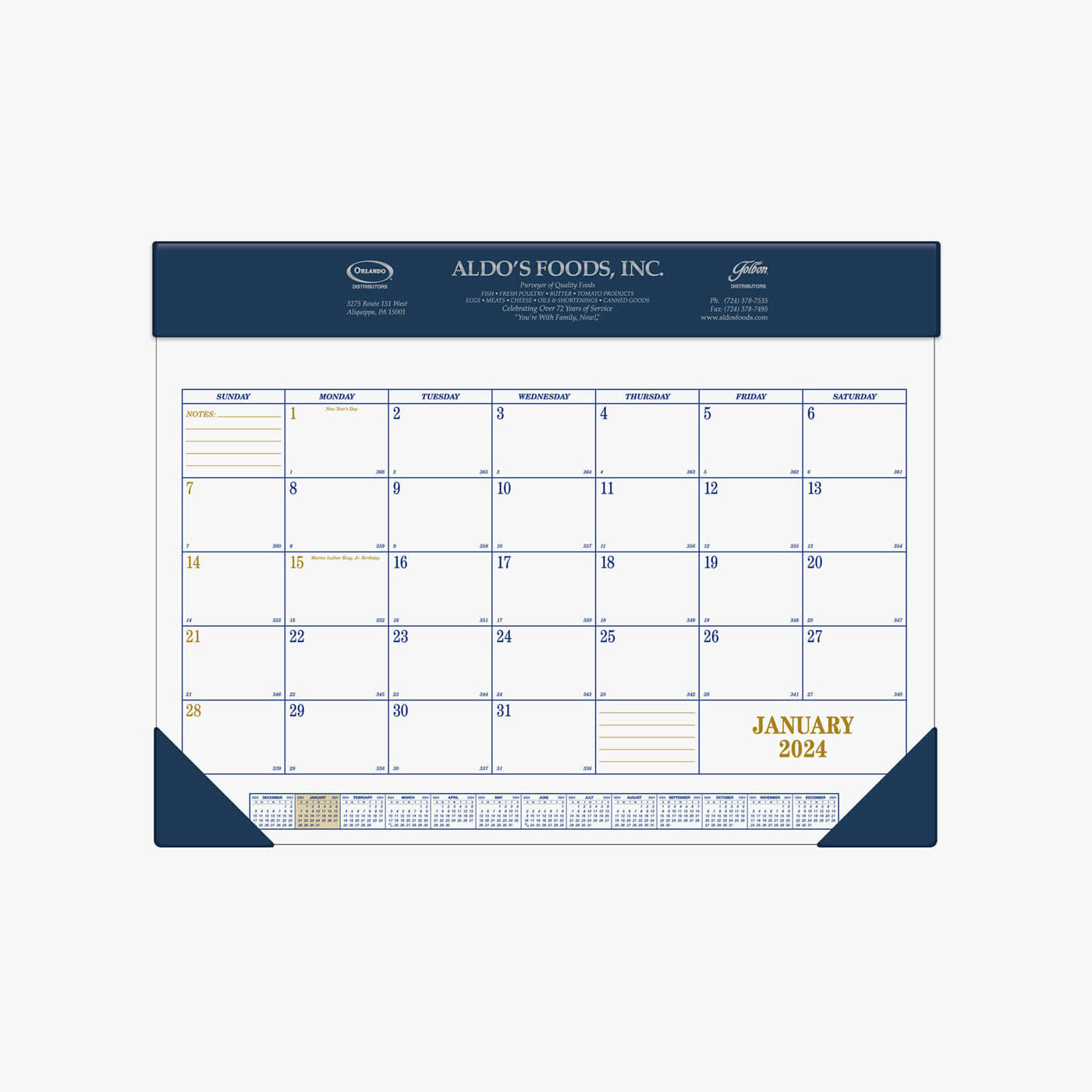 Vinyl Desk Pad Calendar | HALO Branded Solutions