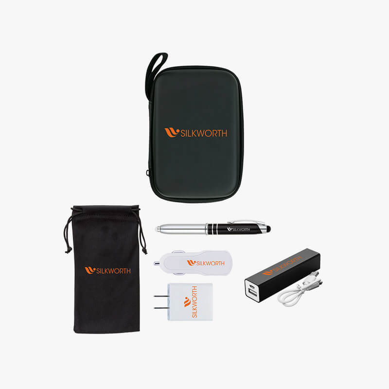 Mega Tech 6-pc Travel Set | HALO Branded Solutions