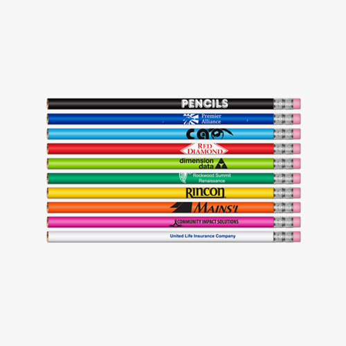 #2 HB Lead Pencil With Classic Barrel Colors & Pink Eraser | HALO ...