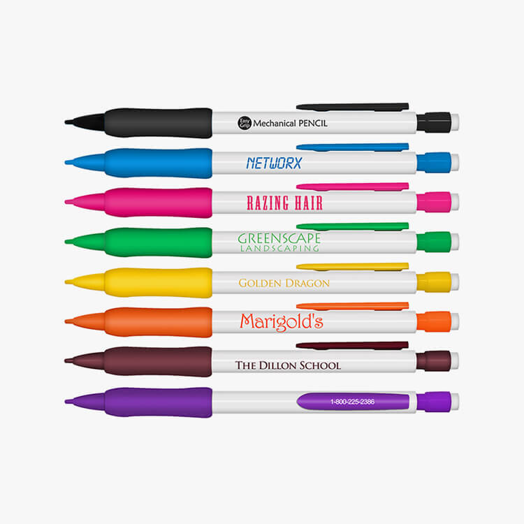 Liqui-Mark® Mechanical Pencil - White Barrel With Rubber Grip | HALO ...