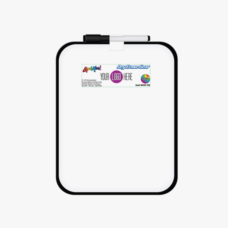 8" x 10" Dry Erase Board with Full Color Decal | HALO Branded Solutions