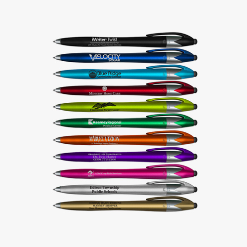 Liqui-Mark® iWriter® Twist Stylus & Combo Pen - Blue Ink | HALO Branded ...