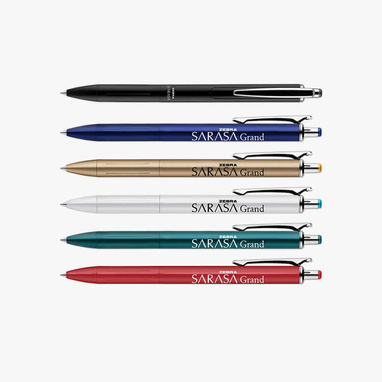Zebra Sarasa Grand Brass Retractable Gel Pen | HALO Branded Solutions