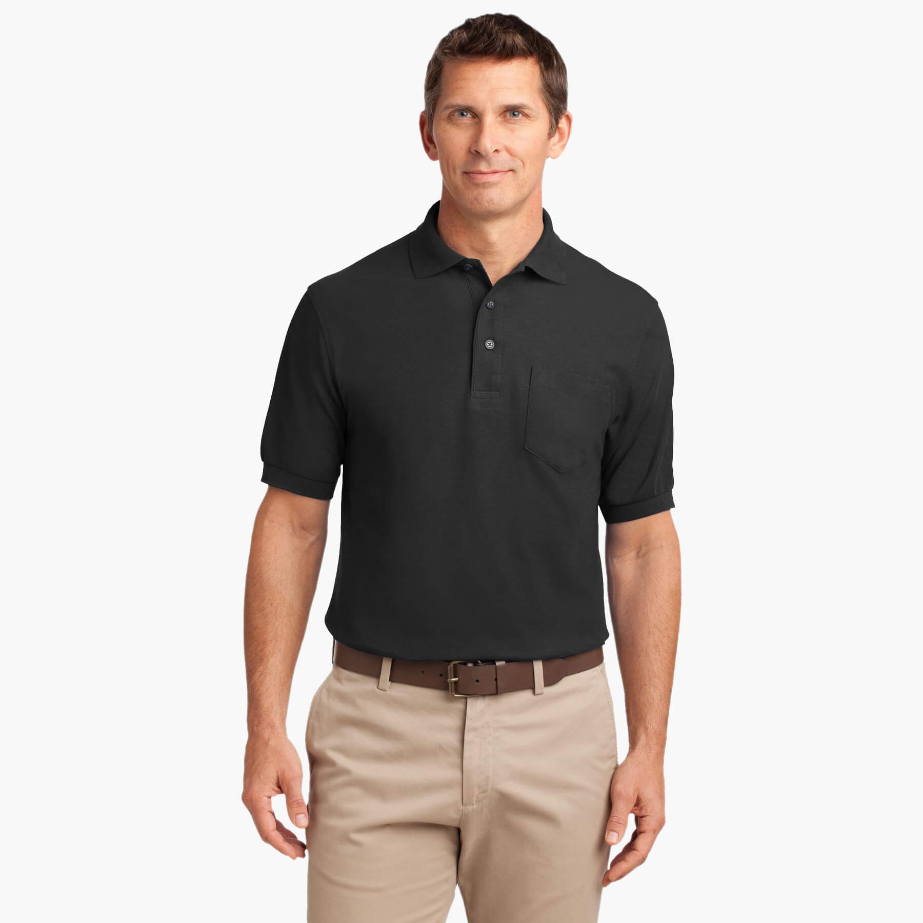 Port Authority Silk Touch Polo with Pocket | HALO Branded Solutions