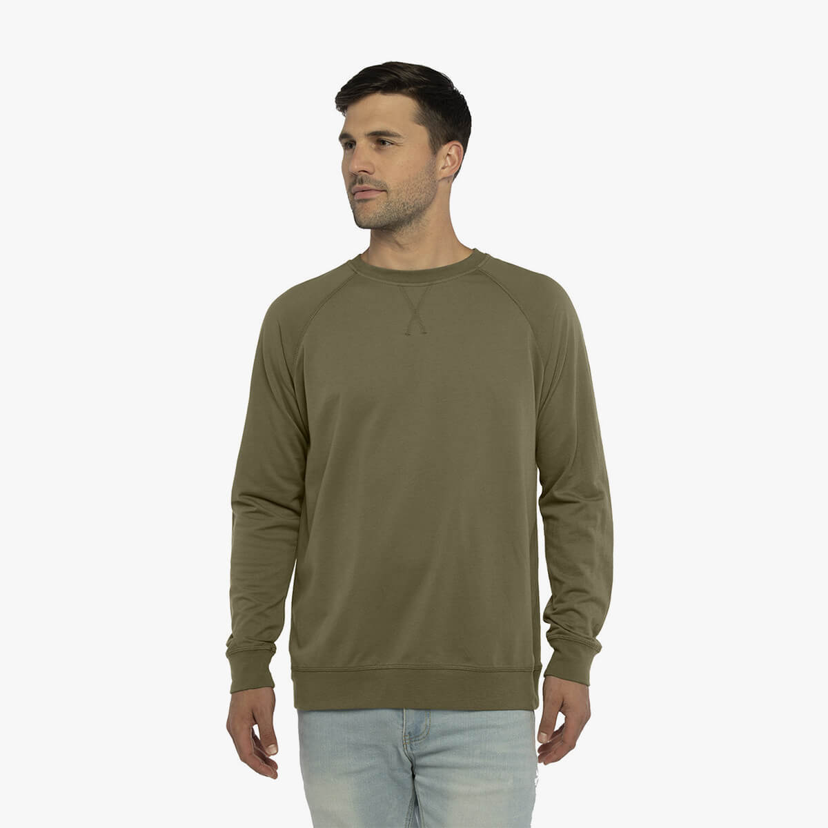 NEXT LEVEL APPAREL Unisex Laguna French Terry Raglan Sweatshirt | HALO ...