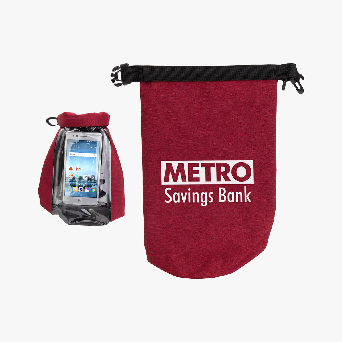 2-Liter Waterproof Gear Bag with Touch-Thru Phone Pocket | HALO Branded ...