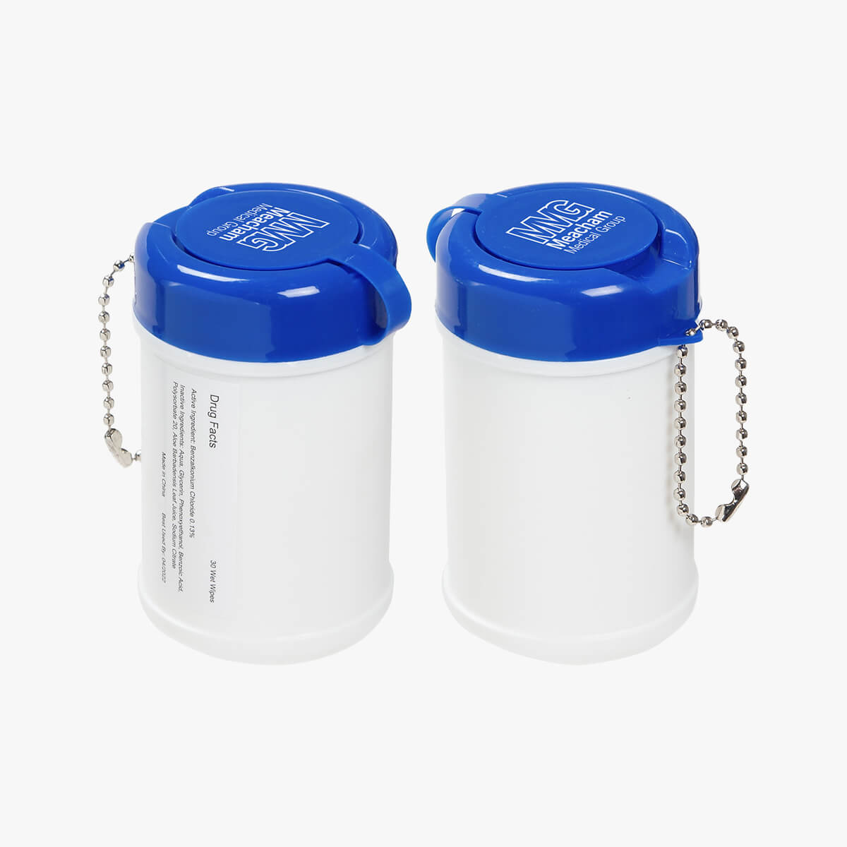 Travel Well Sanitizer Wipes Key Chain | HALO Branded Solutions