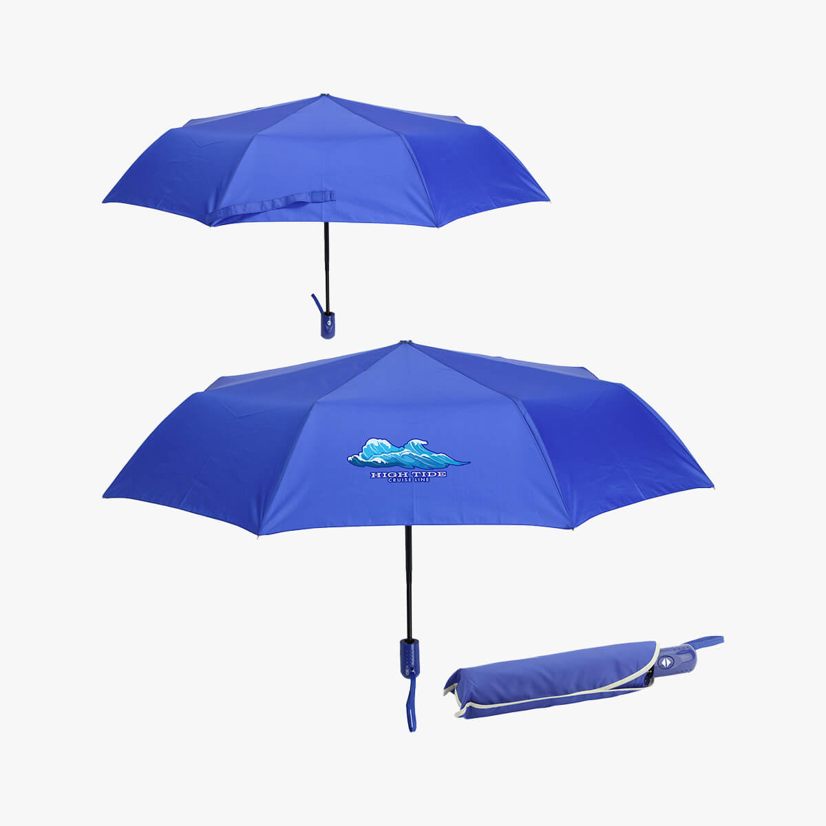 Horizon 44" Arc Auto Open + Close Portable Umbrella | HALO Branded ...