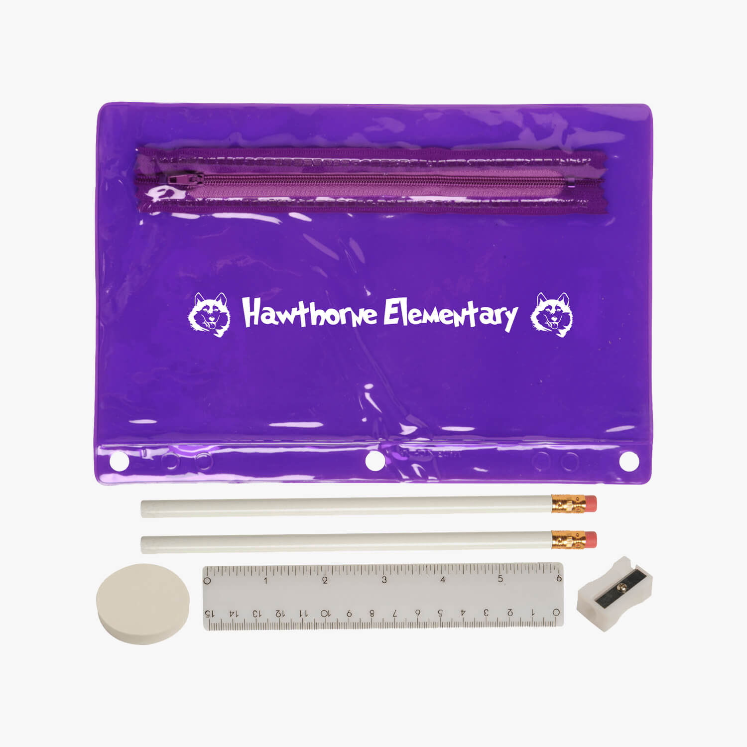 Translucent Deluxe School Kit-Blank Contents | HALO Branded Solutions
