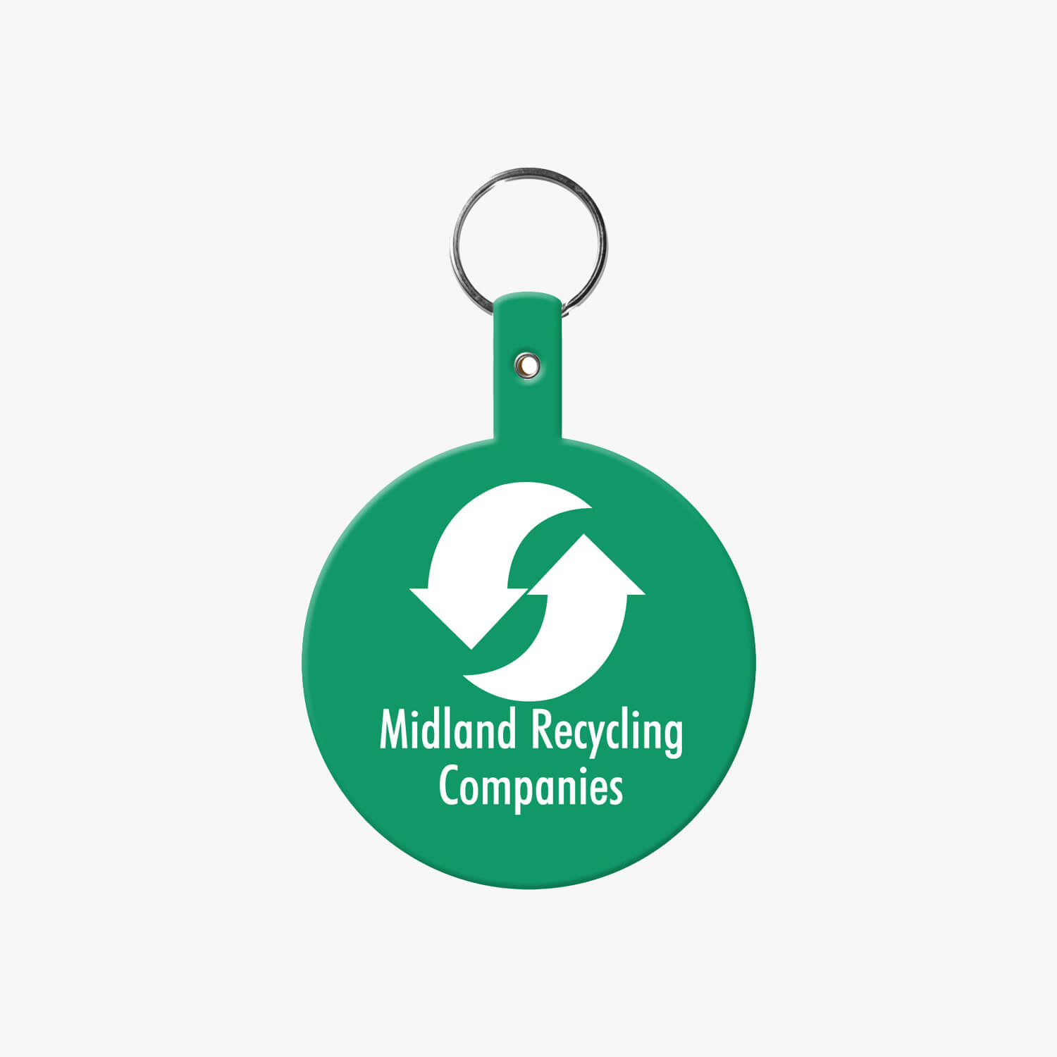 Large Circle Flexible Key Tag | HALO Branded Solutions