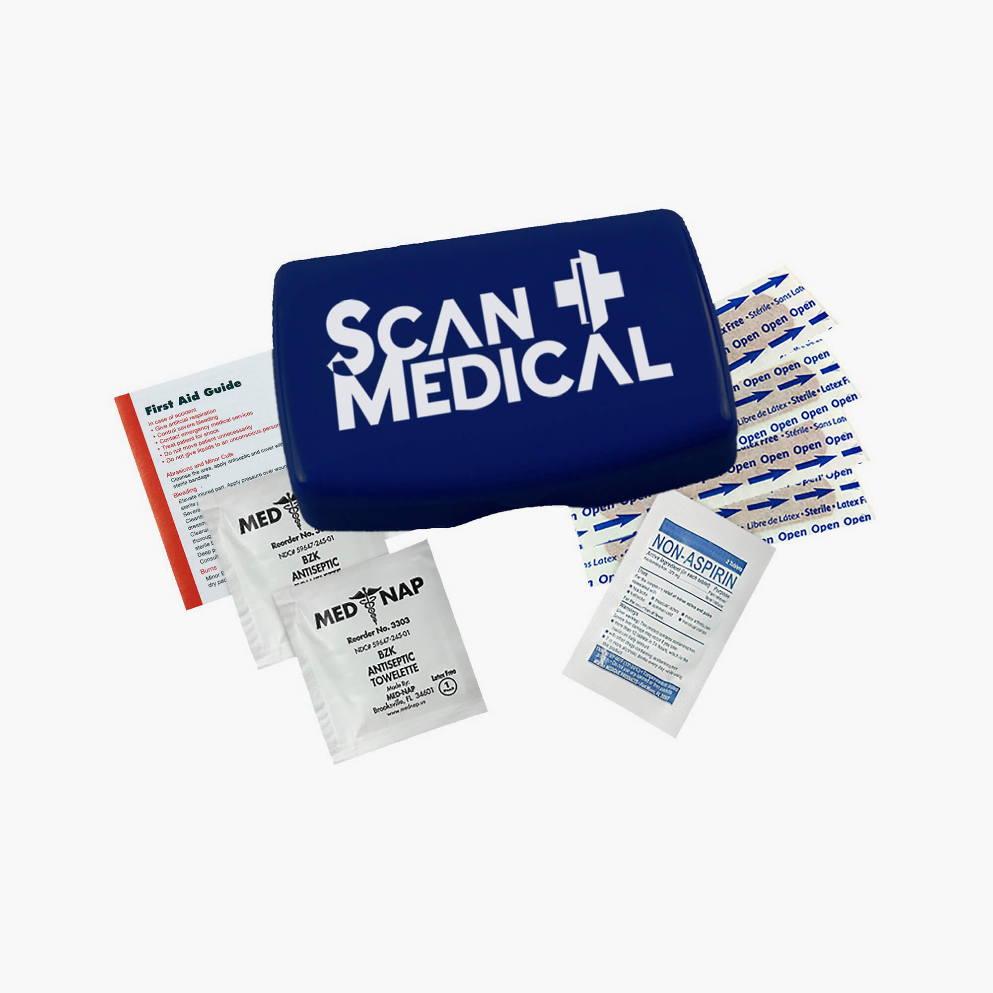 Express First Aid Kit With Non Aspirin Pain Reliever | HALO Branded ...