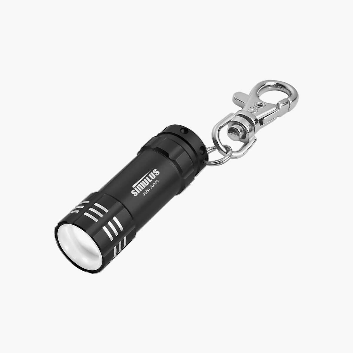 Mini Aluminum LED Flashlight With Key Clip | HALO Branded Solutions
