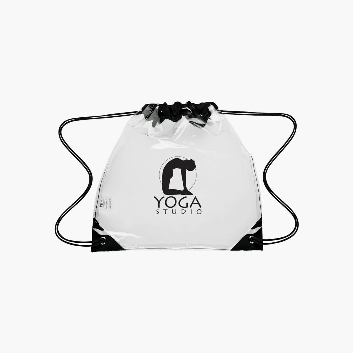 Touchdown Clear Drawstring Backpack | HALO Branded Solutions