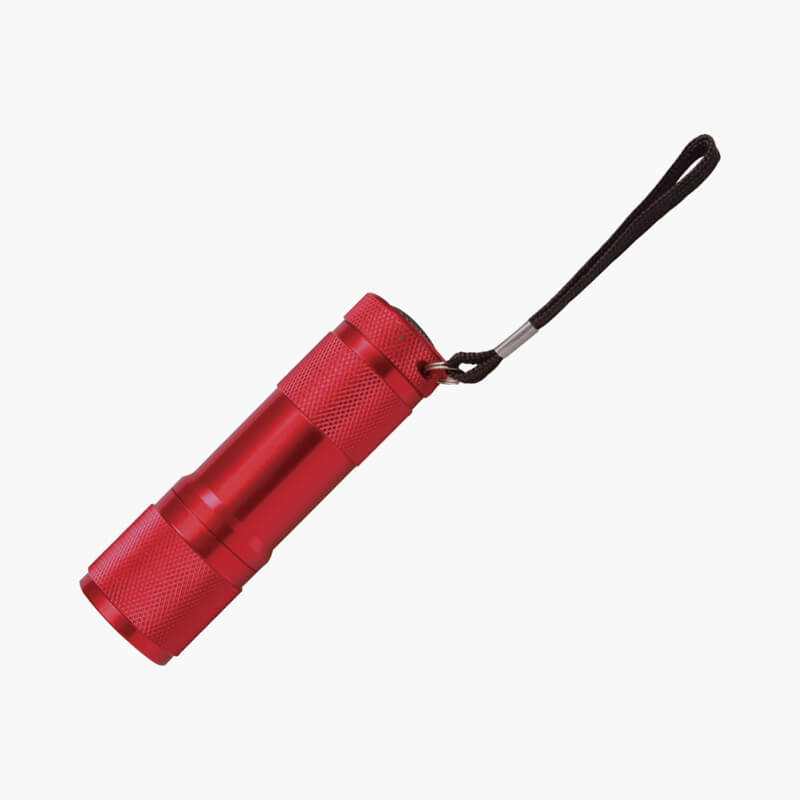 9 LED Metal Flashlight | HALO Branded Solutions