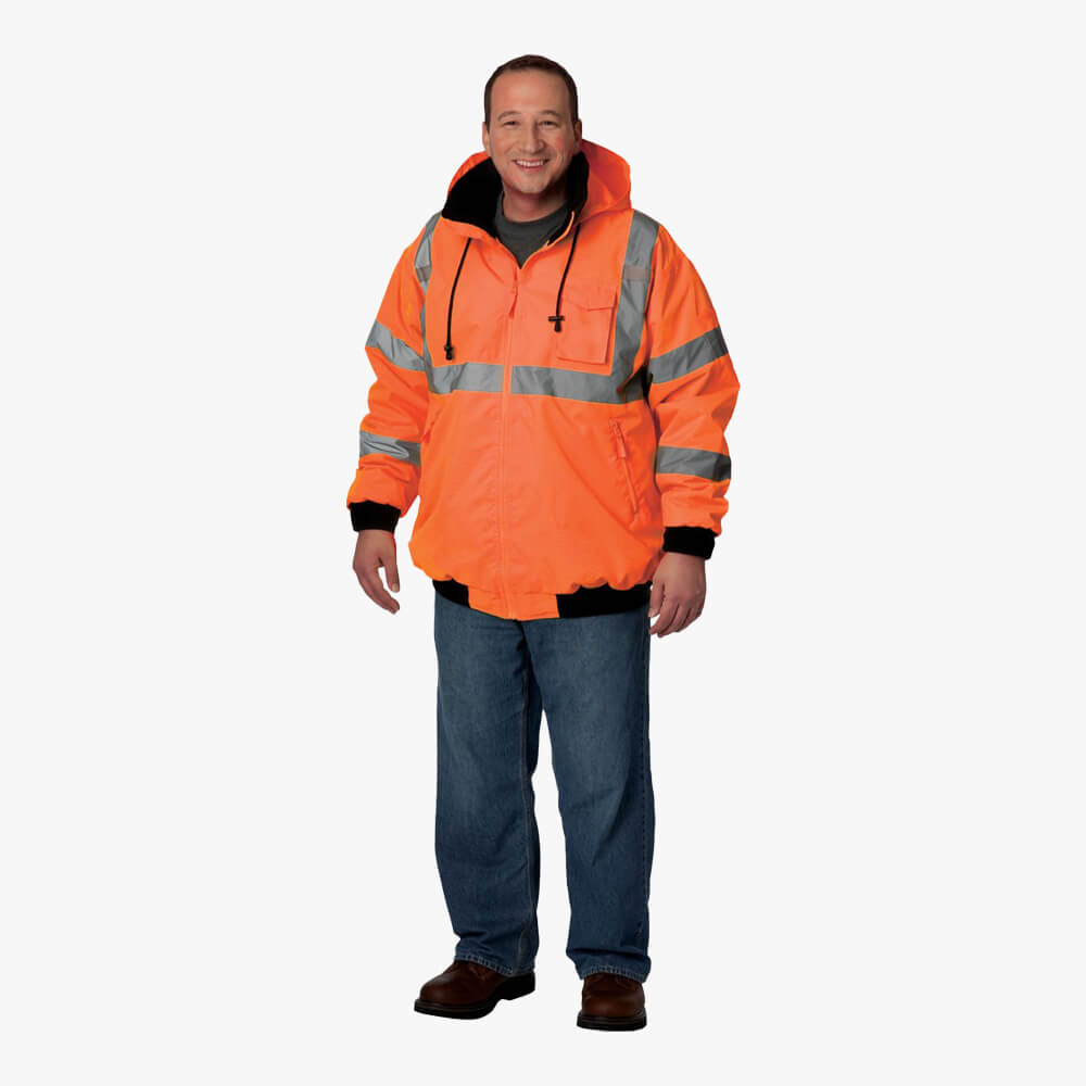 Class 3 Black Bottom Bomber Jacket | HALO Branded Solutions